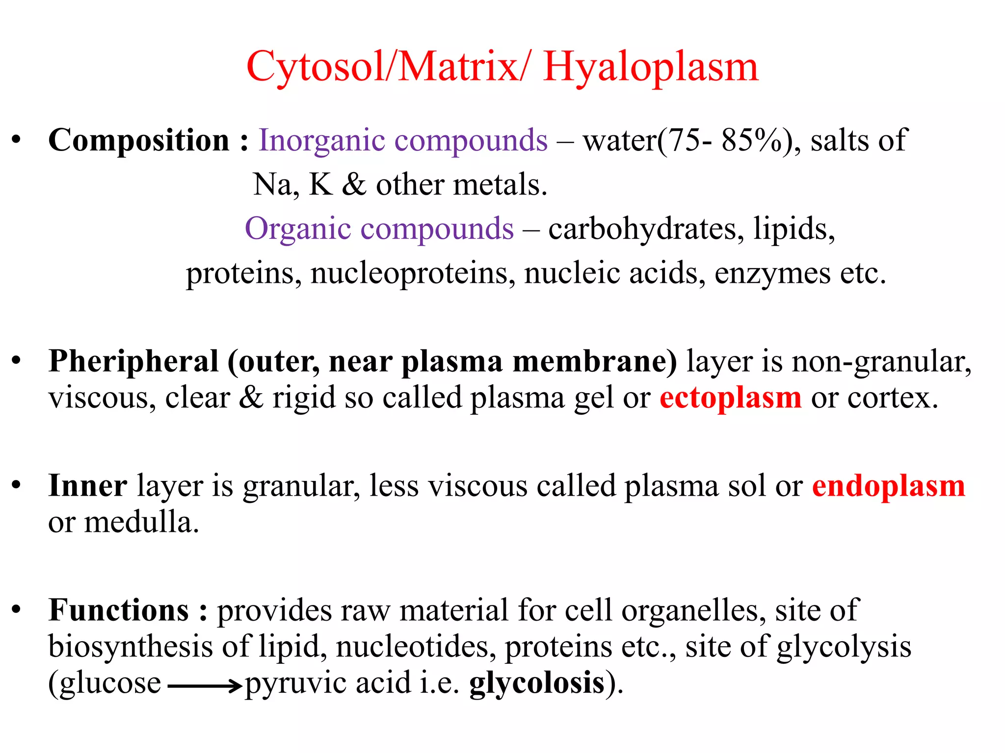 Cytoplasm & cell organelles By Manoj Dhital (M.Sc Medical Microbiology ...