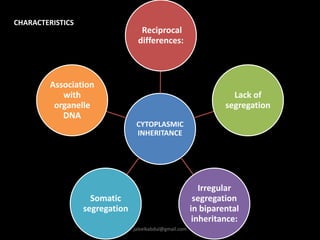 Cytoplasmic inheritance | PPTX
