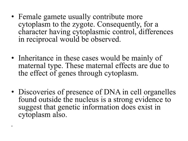 cytoplasmic inheritance-27-2-19.ppt | Genetics | Science