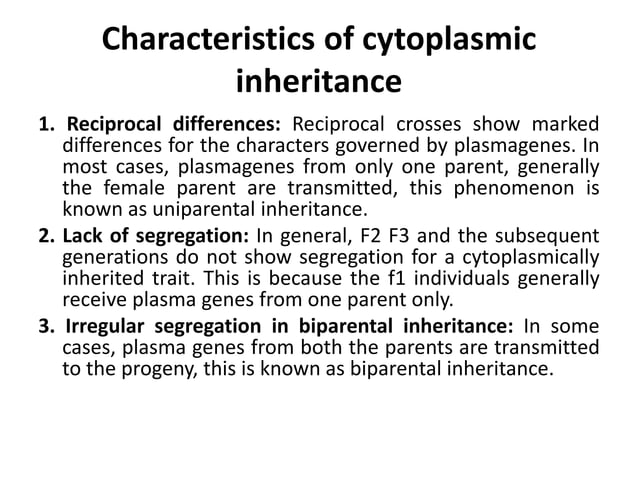 cytoplasmic inheritance-27-2-19.ppt | Genetics | Science