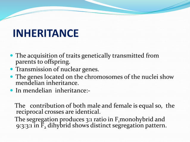 Cytoplasmic inheritance and male sterility | PPTX