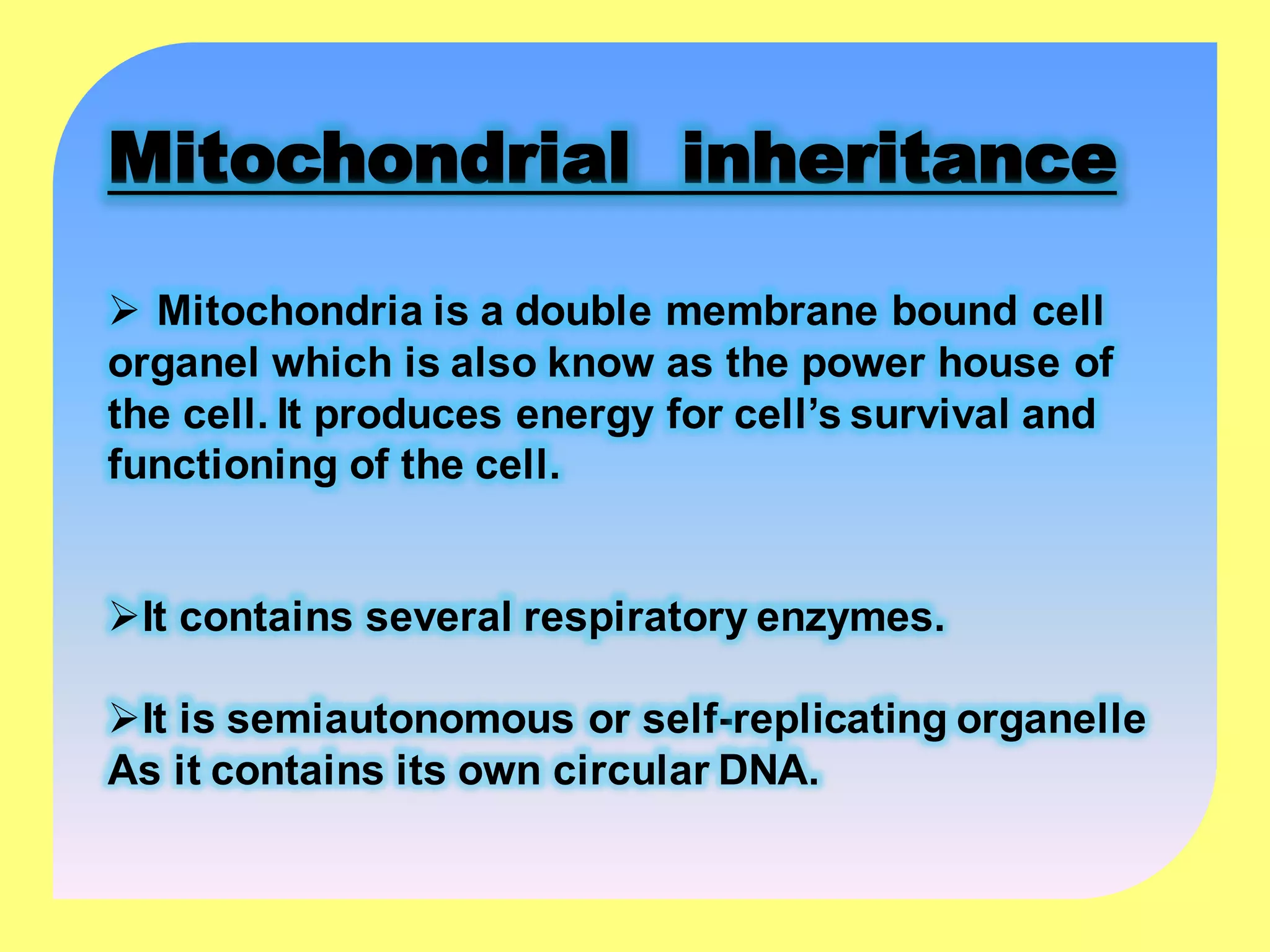 CYTOPLASMIC INHERITANCE WITH REFERENCETO MITOCHONDRIAL INHERITANCE IN YEAST | PDF