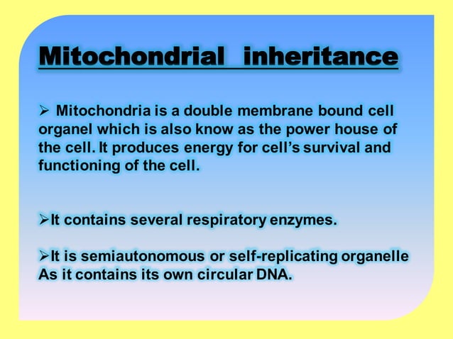 CYTOPLASMIC INHERITANCE WITH REFERENCETO MITOCHONDRIAL INHERITANCE IN YEAST | PDF | Genetics ...