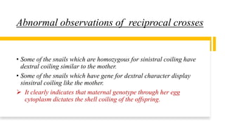 Cytoplasmic inheritance and extra chromosomal inheritance | PPTX