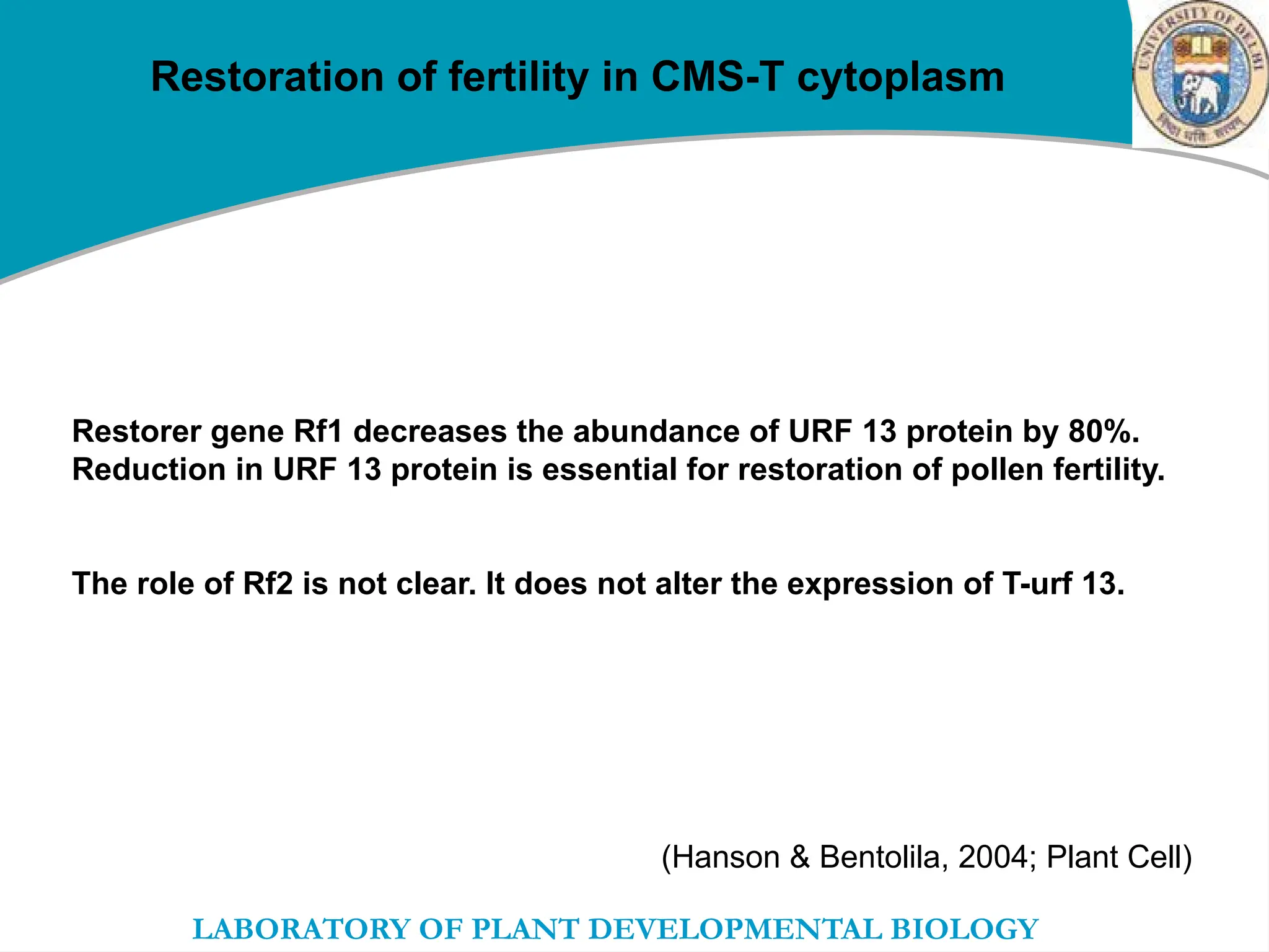 Cytoplasmic Male Sterility.pptx cytogenetics | PPTX