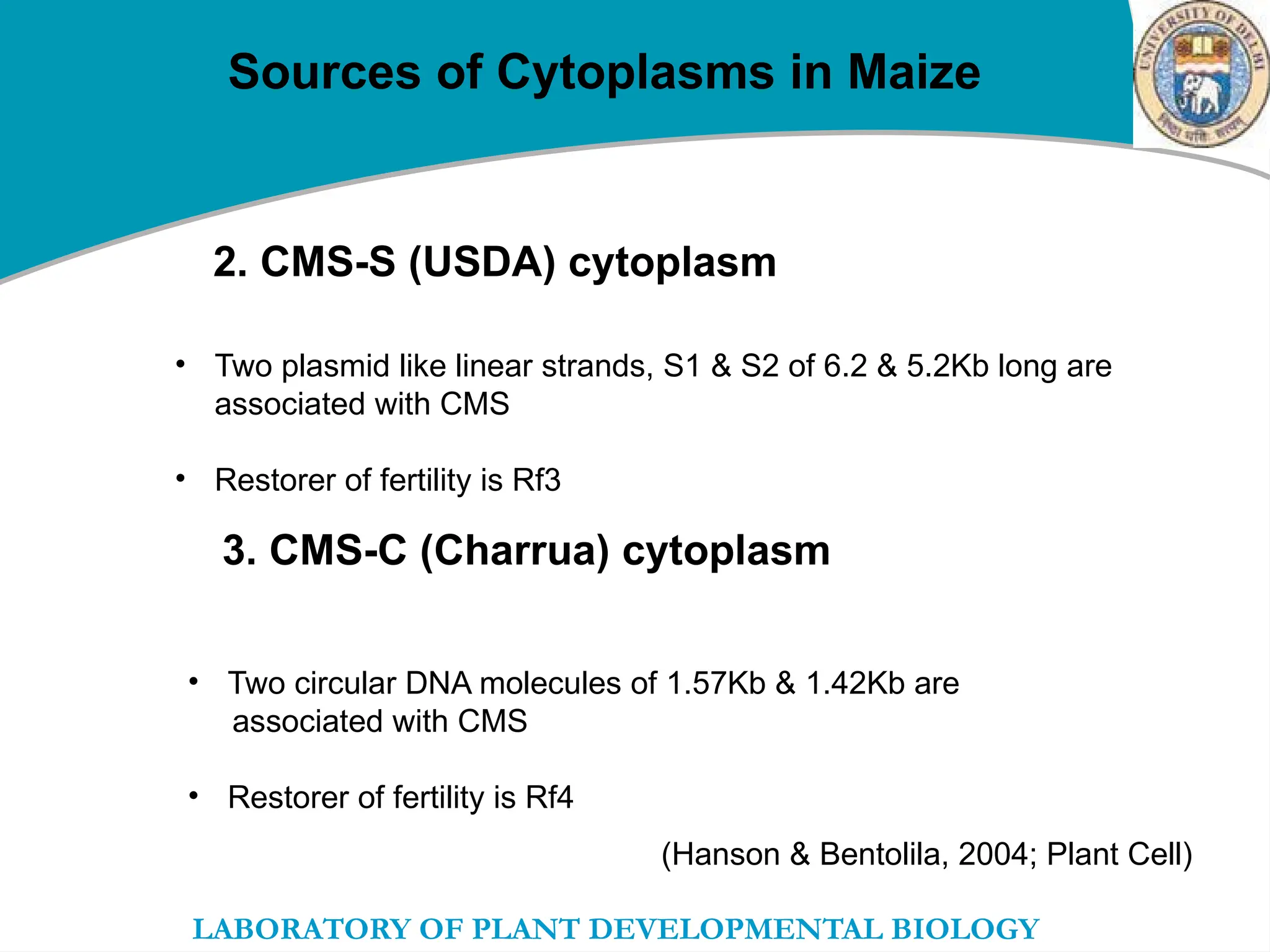 Cytoplasmic Male Sterility.pptx cytogenetics | PPTX