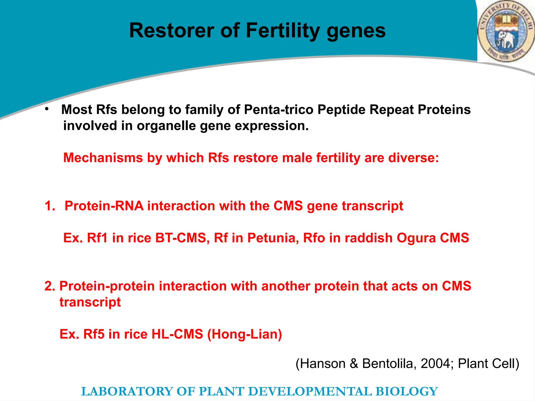 Cytoplasmic Male Sterility.pptx cytogenetics | PPTX