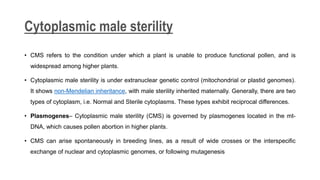 Cytoplasmic male sterility in plants.pptx