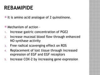 cytoprotective agents in acid peptic disease | PPTX