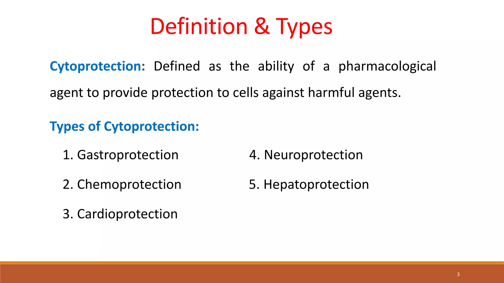 Cytoprotective agents | PPTX