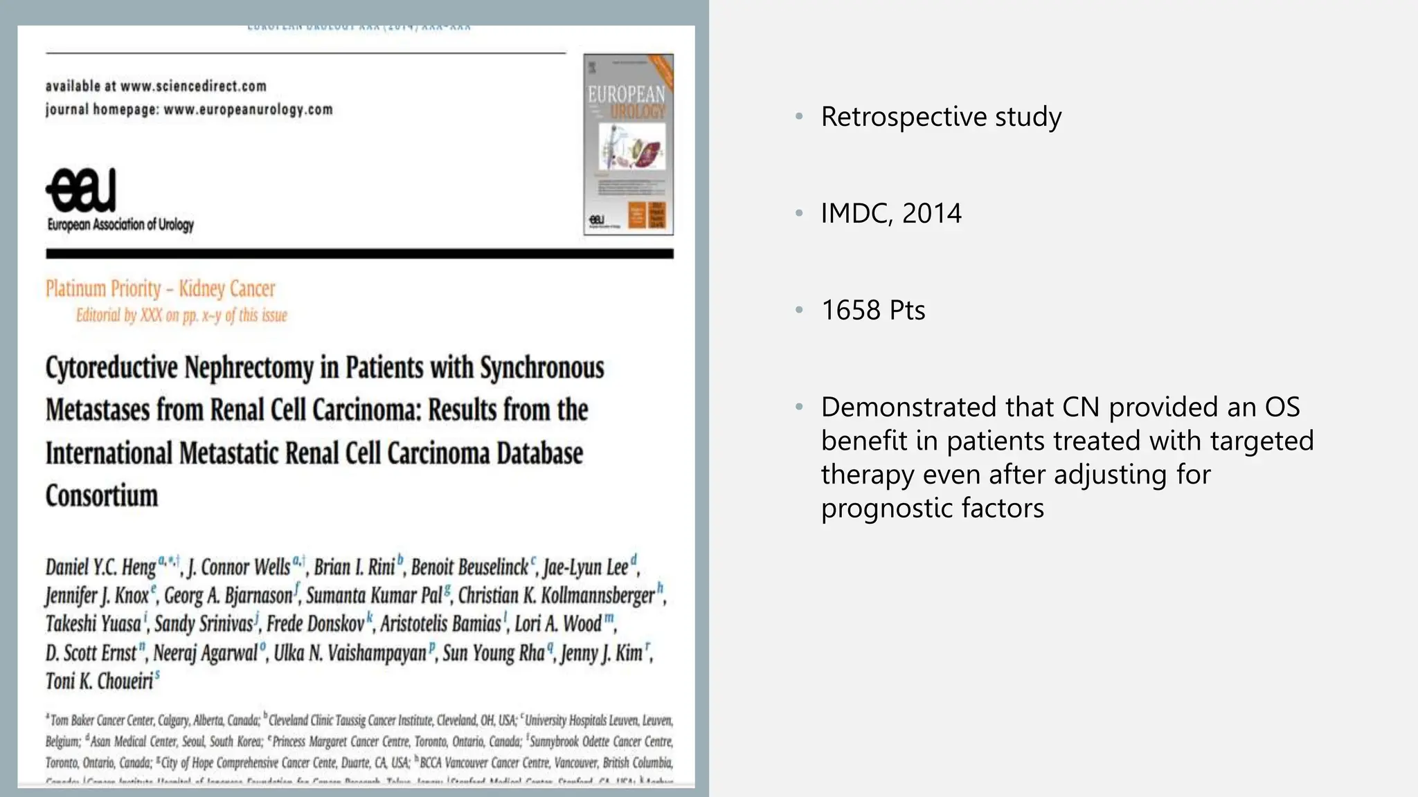 Cytoreductive Nephrectomy.pptx, Indications and Contraindications | PPTX