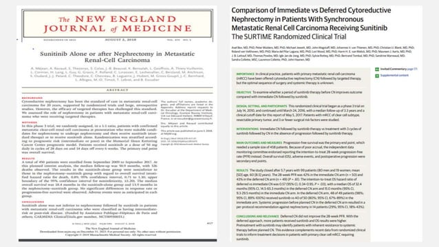 Cytoreductive Nephrectomy.pptx, Indications and Contraindications | PPTX