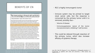 Cytoreductive Nephrectomy.pptx, Indications and Contraindications | PPTX