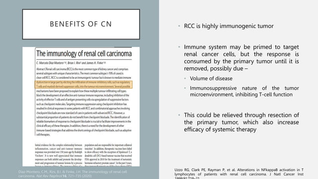 Cytoreductive Nephrectomy.pptx, Indications and Contraindications | PPTX