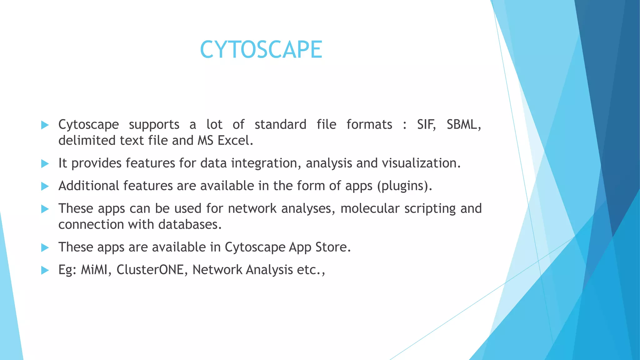 Cytoscape plugins - GeneMania and CentiScape | PDF