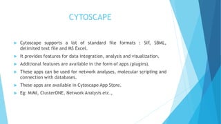 Cytoscape plugins - GeneMania and CentiScape | PDF
