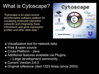 Cytoscape Talk 2010 | PDF