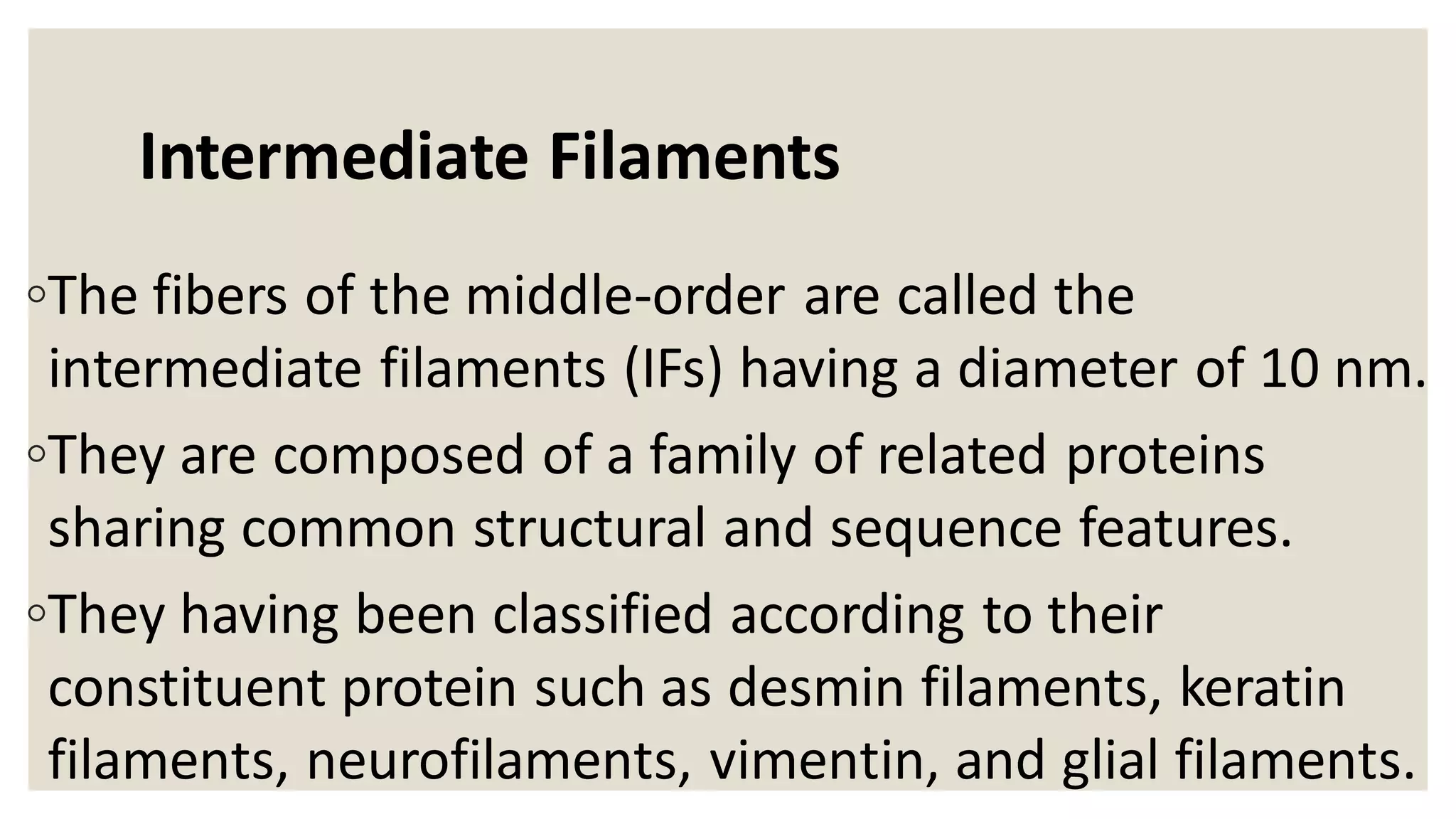 Cytoskeleton - microtubules ,microfilaments and intermediate filaments ...