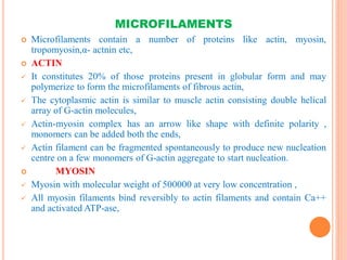 Cytoskeleton- it's different types and Cytodifferentiation | PDF