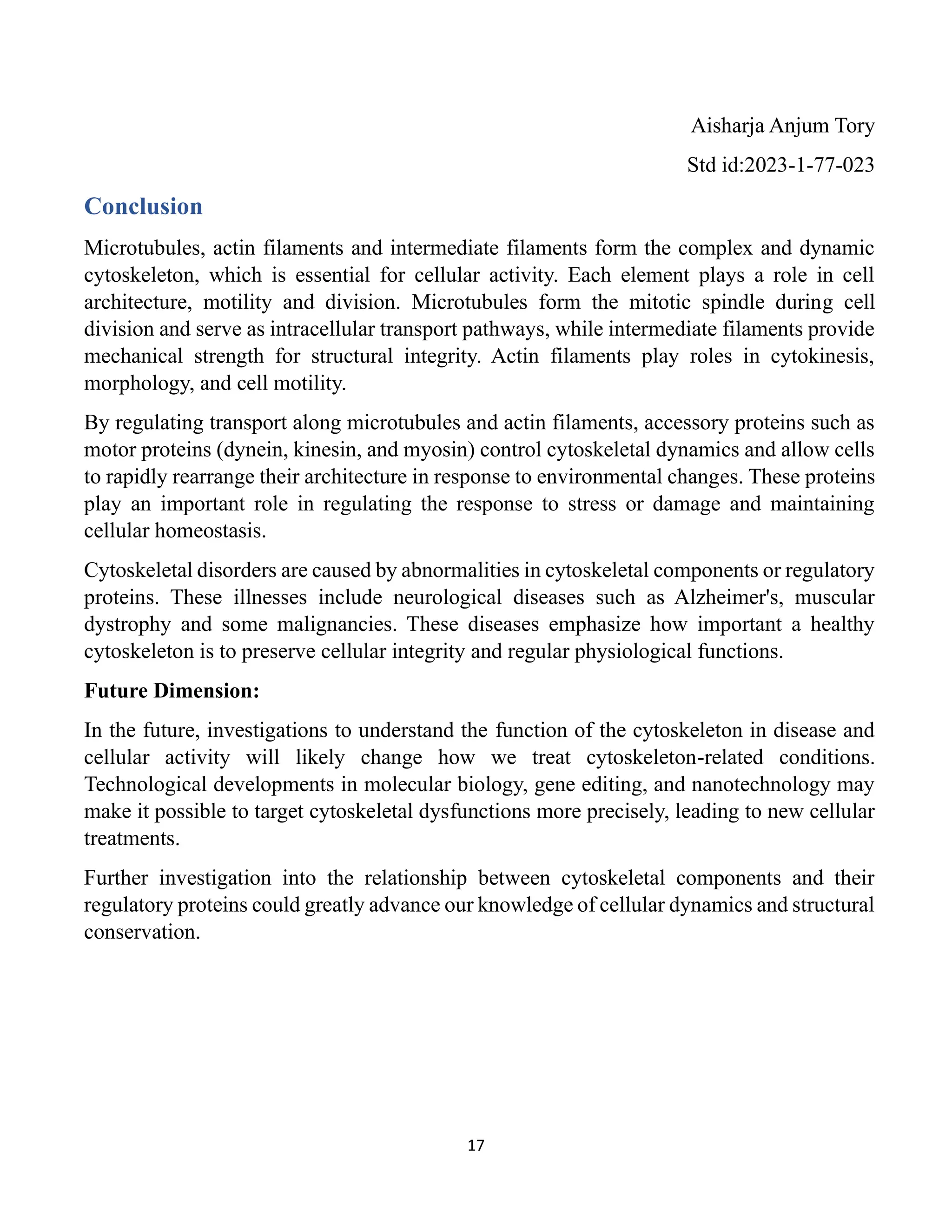 "cytoskeleton and its Components"-assignment.pdf