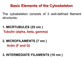 structure and functions of cytoskeletons | PPTX