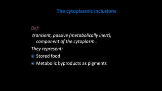 Cytoskeleton Inclusion.pptx | Biological Sciences | Science