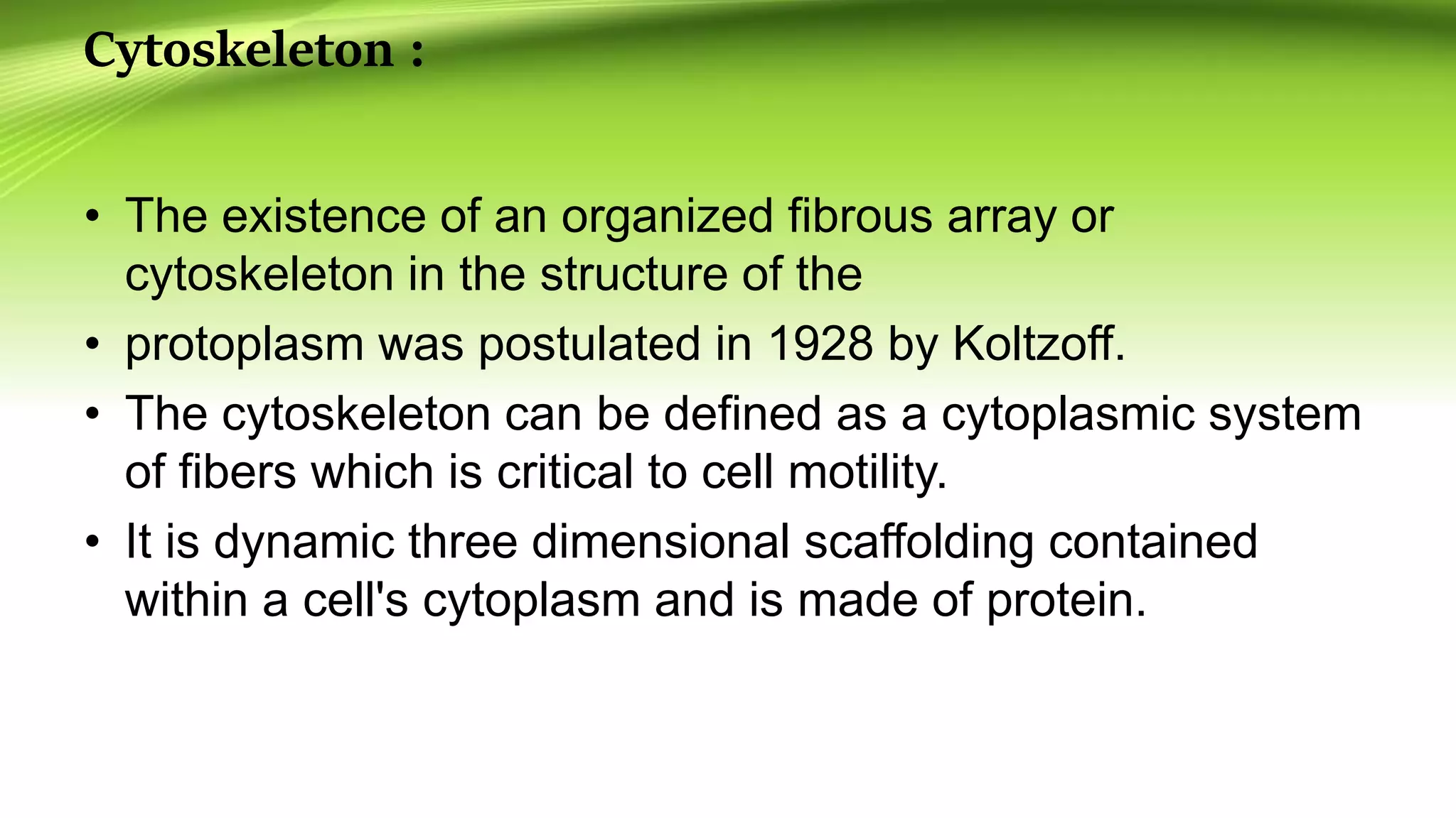 Cytoskeleton | PPT