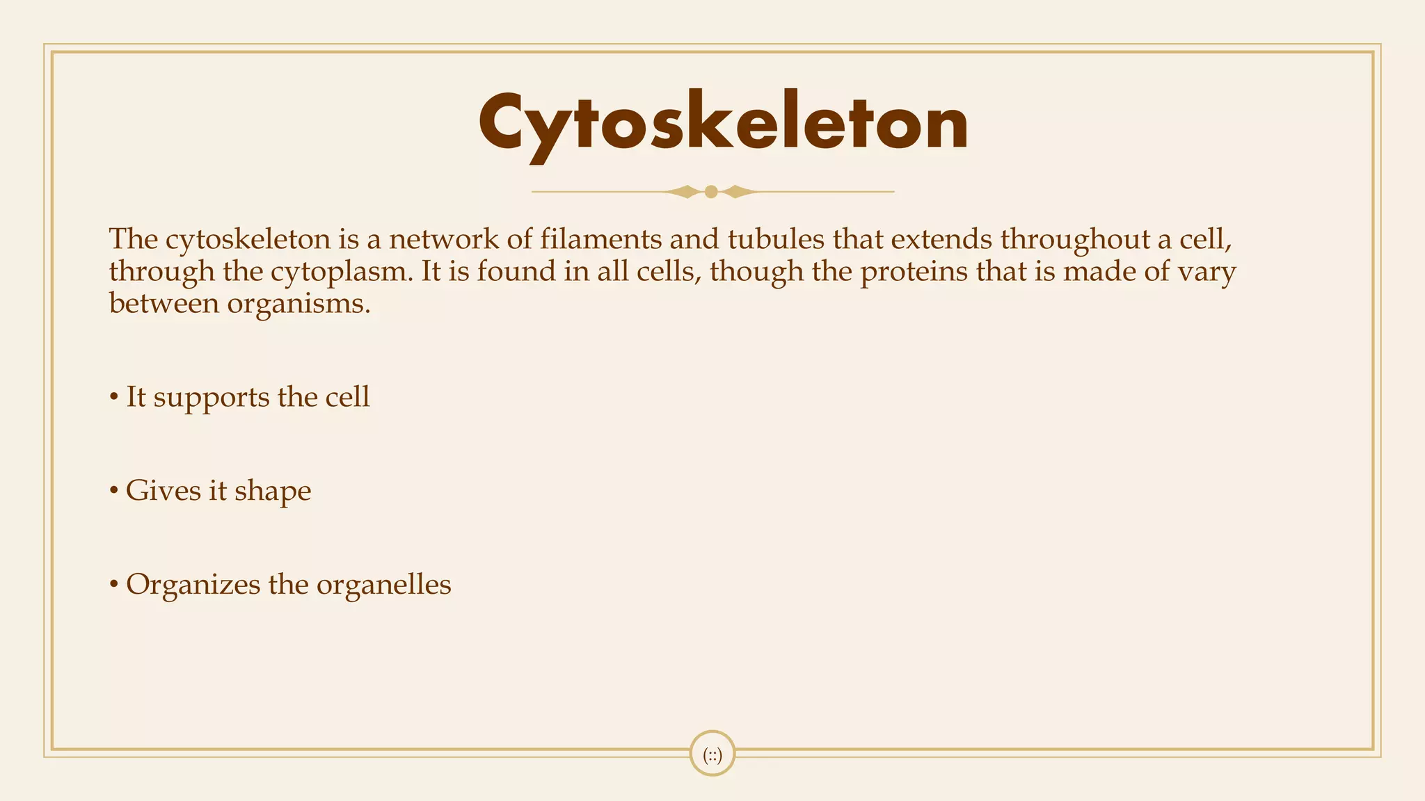 Cytoskeleton structure. Microfilaments, microtubules and intermediate filaments. | PPTX