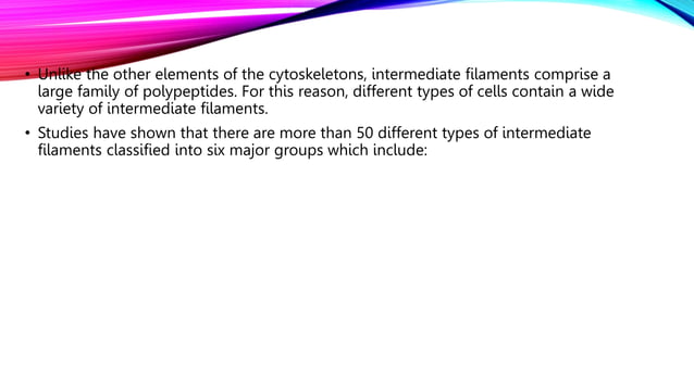 Cytoskeleton Structure Ppt Biological Sciences Science