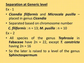 Cytotaxonomy | PPTX | Infertility | Reproductive Health