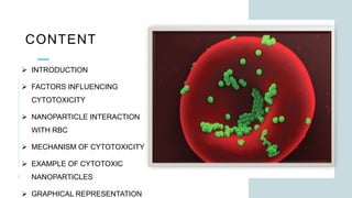 Cytotoxicity of nanoparticles on rbc-1.pptx | Biotech and Biomedical Industry | Industries