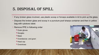 CYTOTOXIC SPILL AND WASTE MANAGEMENT BY FATEH | PPTX