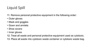 Managing emergency of cytotoxic spill.pptx