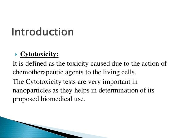 Cytotoxicty study