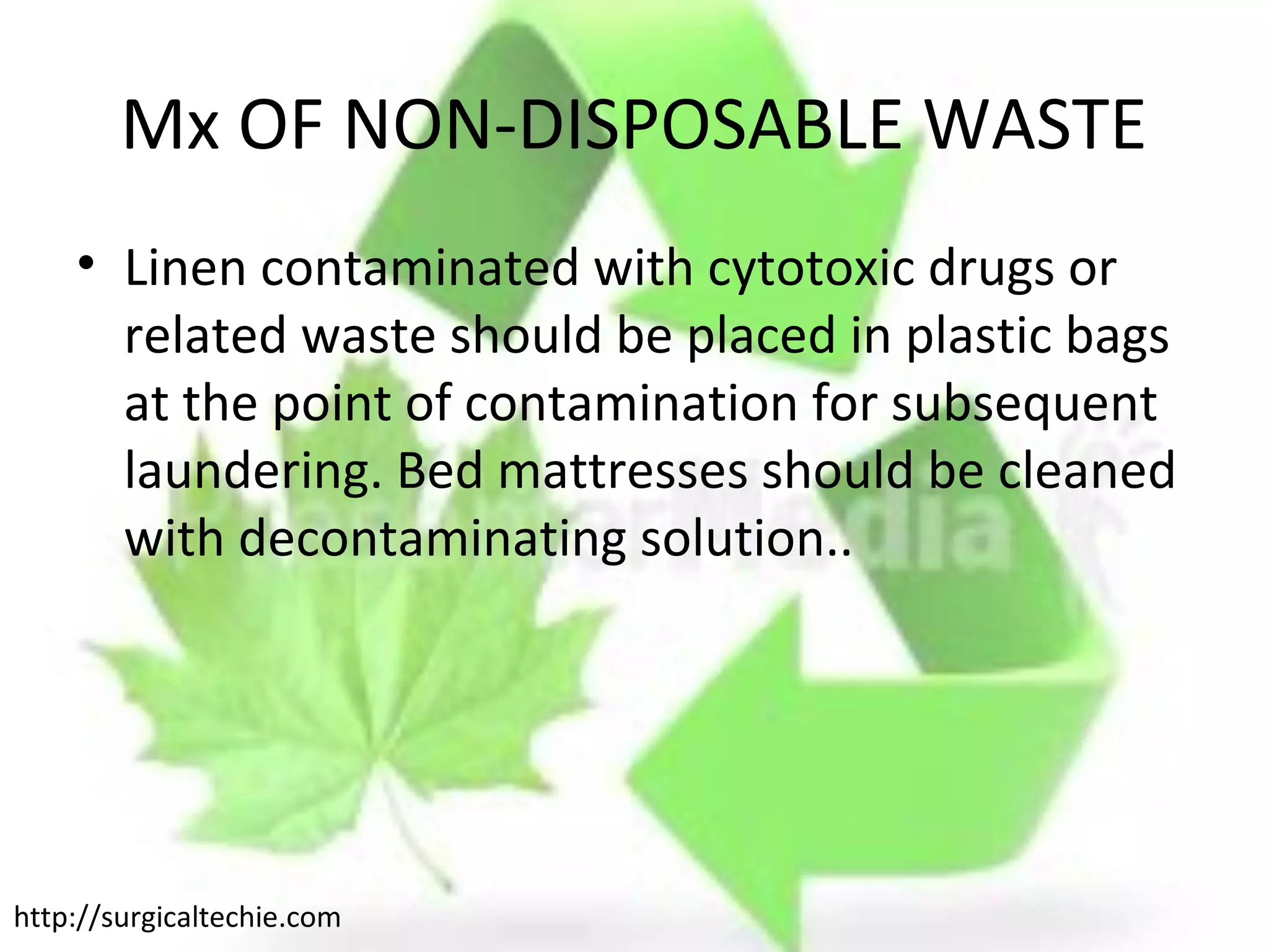 Cytotoxic waste management | PPT