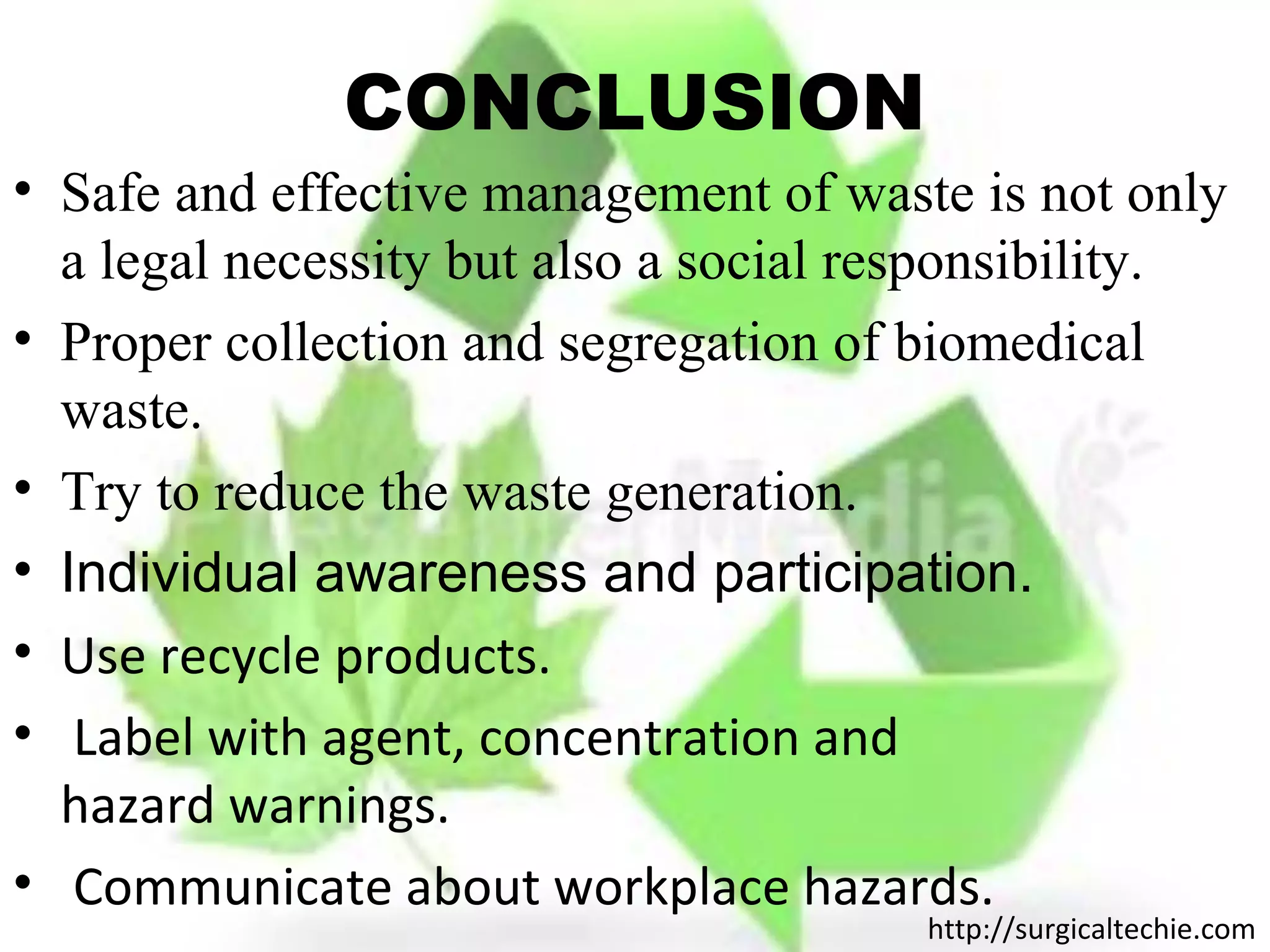 Cytotoxic waste management | PPT