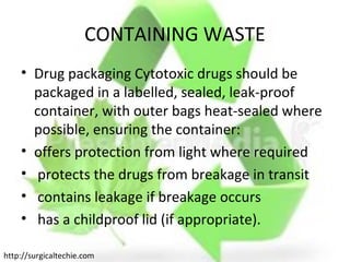 Cytotoxic waste management | PPT