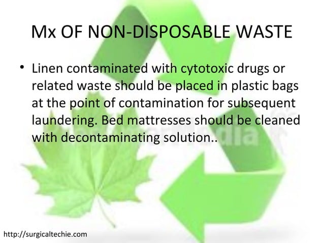 Cytotoxic waste management | PPT | Infectious Diseases | Diseases and ...