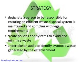 Cytotoxic waste management | PPT