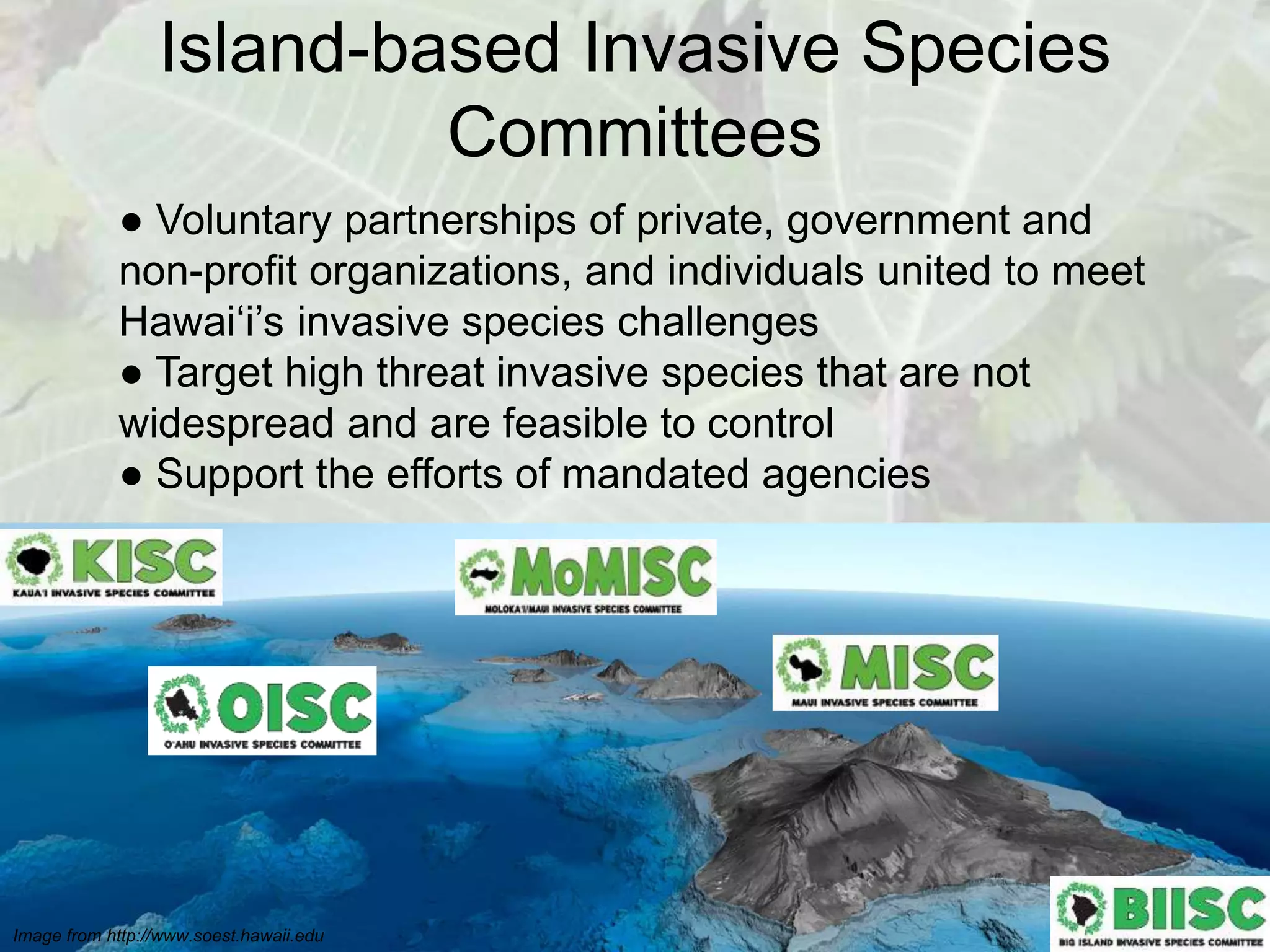 GIS at the Oahu invasive Species Committee | PPTX