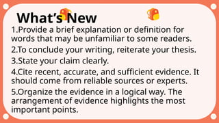 CYY PPT CLAIMS THROUGH THE WRITING .pptx