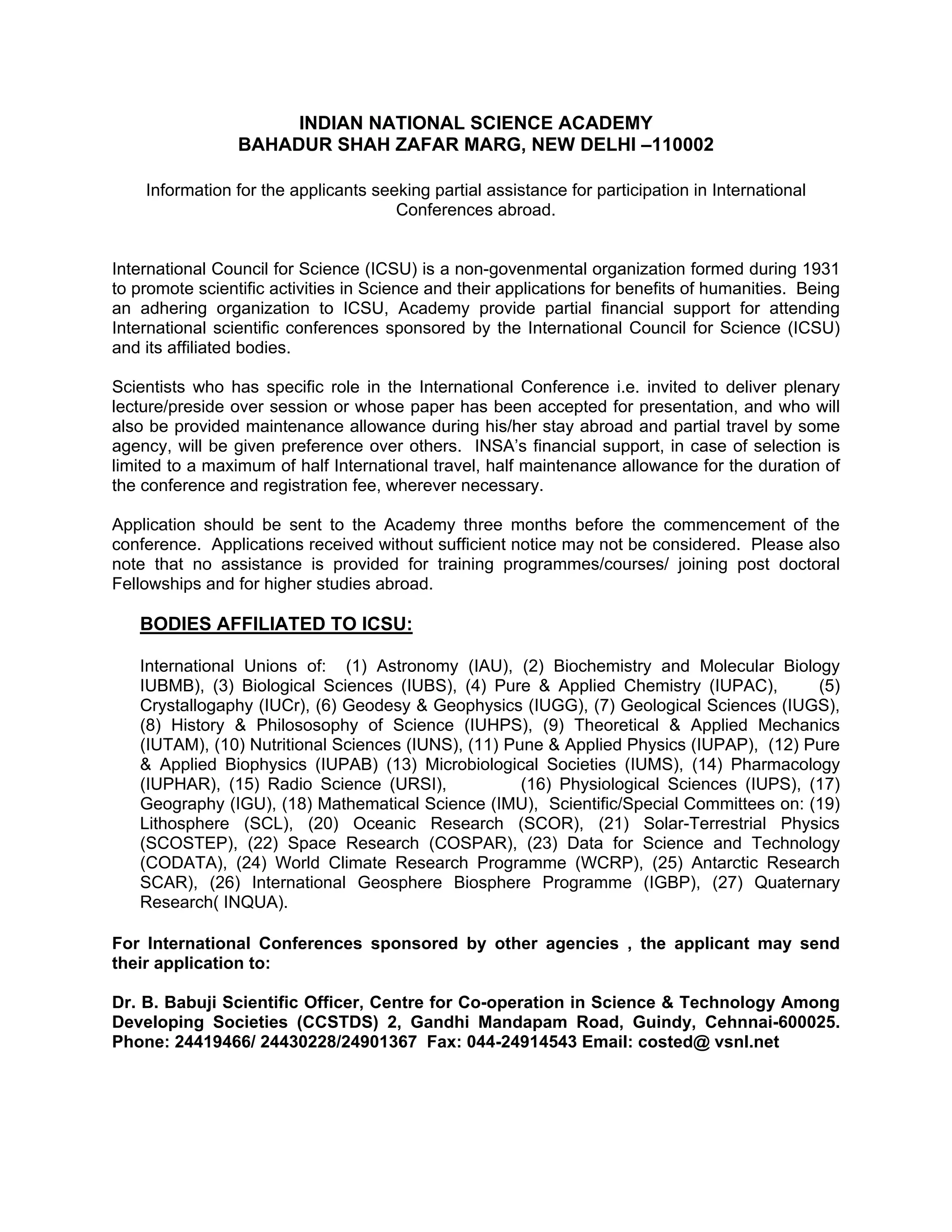 ICSU participation | PDF