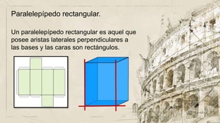 Paralelepipedos que es como se aplica caract | PPTX