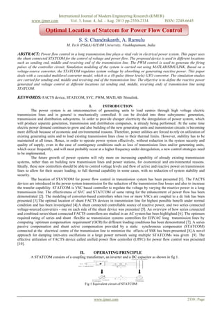 Optimal Location of Statcom for Power Flow Control | PDF
