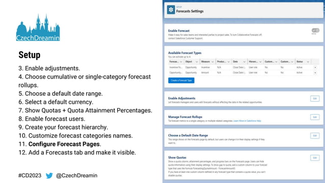 Salesforce Forecasting Evolution Implementation And Best Practices Christine Marshall Ppt
