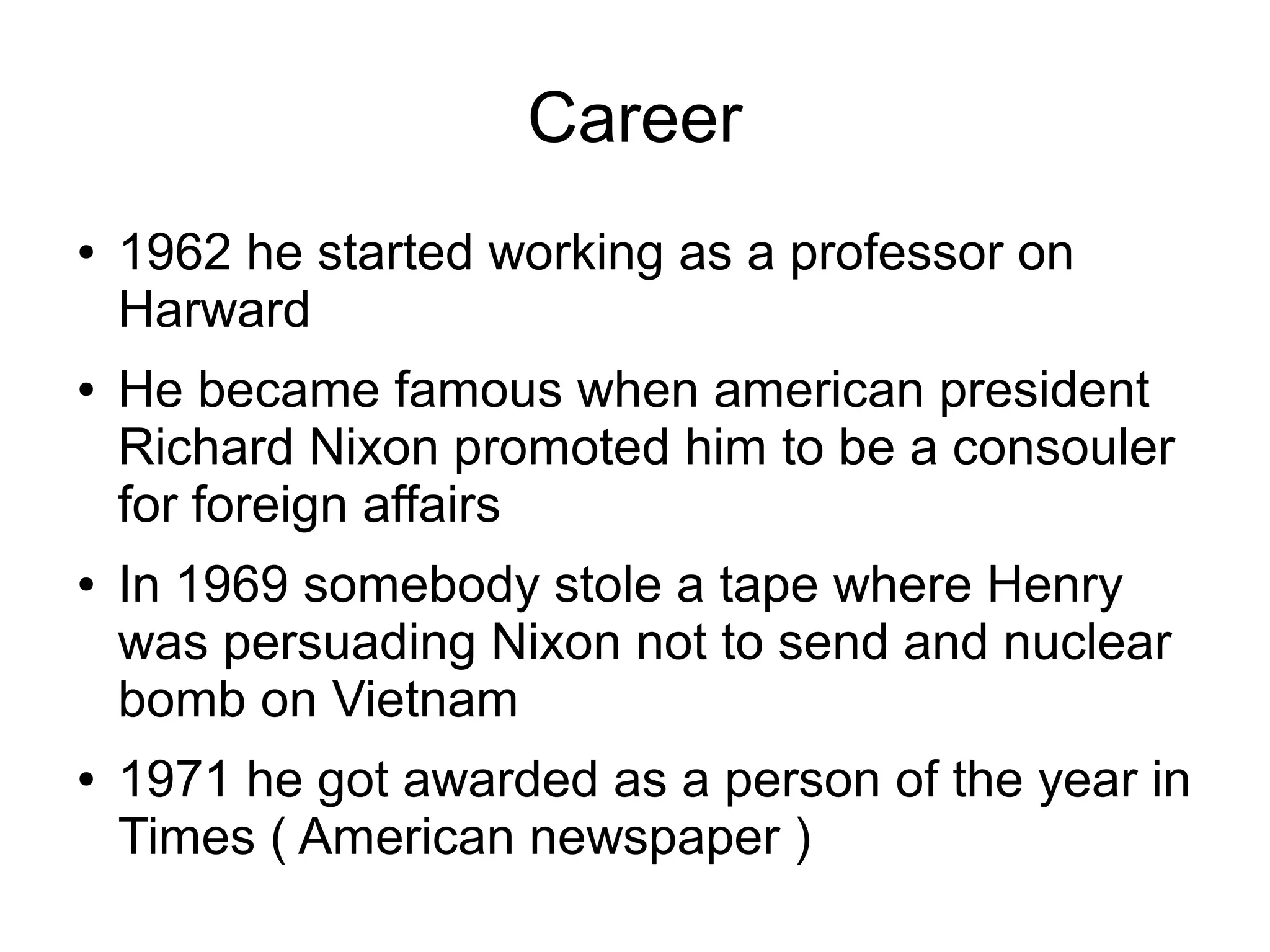 Czech henry kissinger | ODP