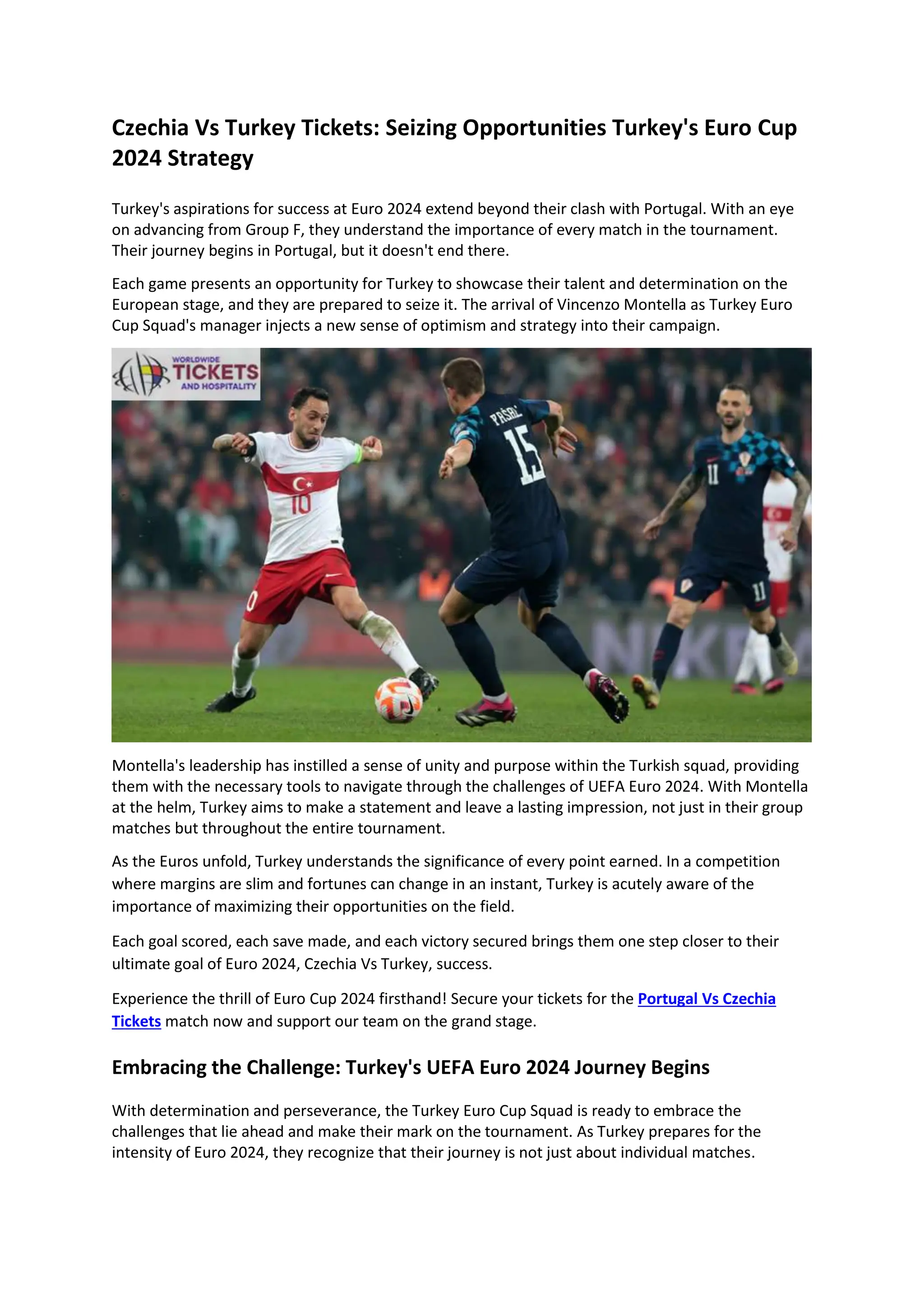 Czechia Vs Turkey Montella's Impact Turkey's Euro 2024 Campaign.docx