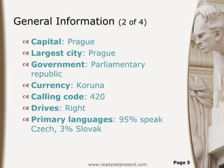 Czech Republic Powerpoint Country | PPT