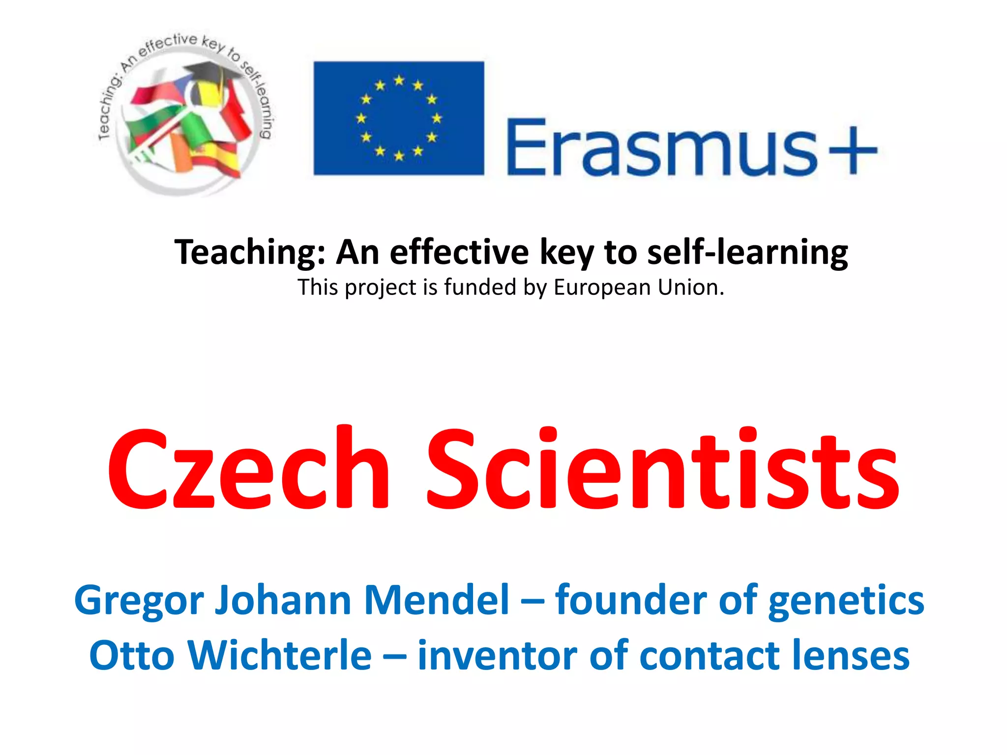 Czech scientists Mendel and Wichterle | PPTX | Gardening | Home & Garden