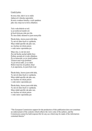 Czech song title | PDF
